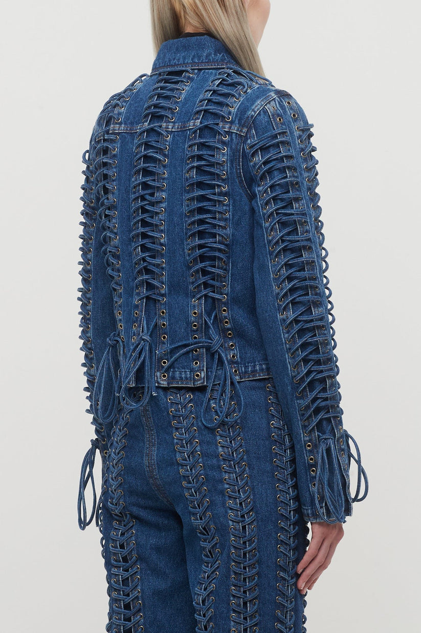 Jean Paul Gaultier - Denim Jacket with Contrasted Denim Details ...