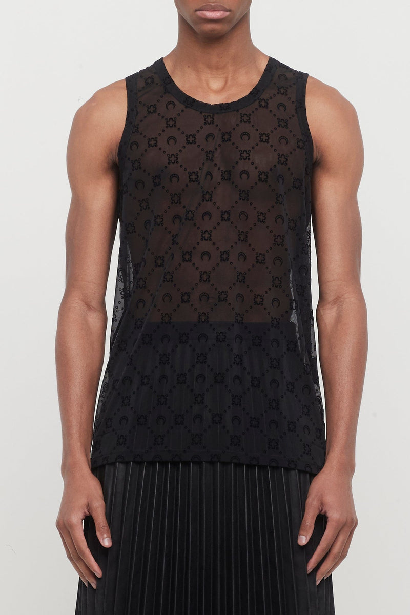 Marine Serre Moonogram Mesh Flock Tank Top – Antidote Fashion and Lifestyle