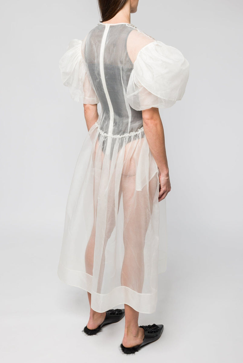 Simone Rocha Petal Sleeve Sculpted Lace Up Corset Dress – Antidote ...