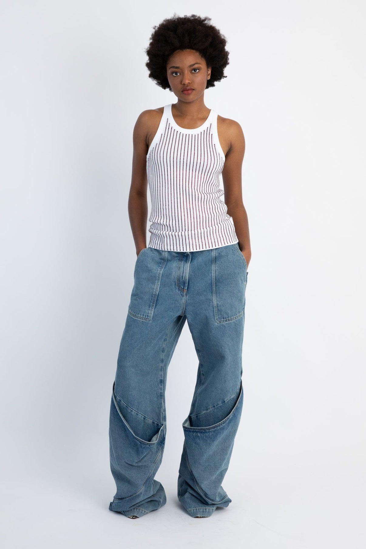The Attico Denim Cuff Pants in Sky Blue – Antidote Fashion and Lifestyle