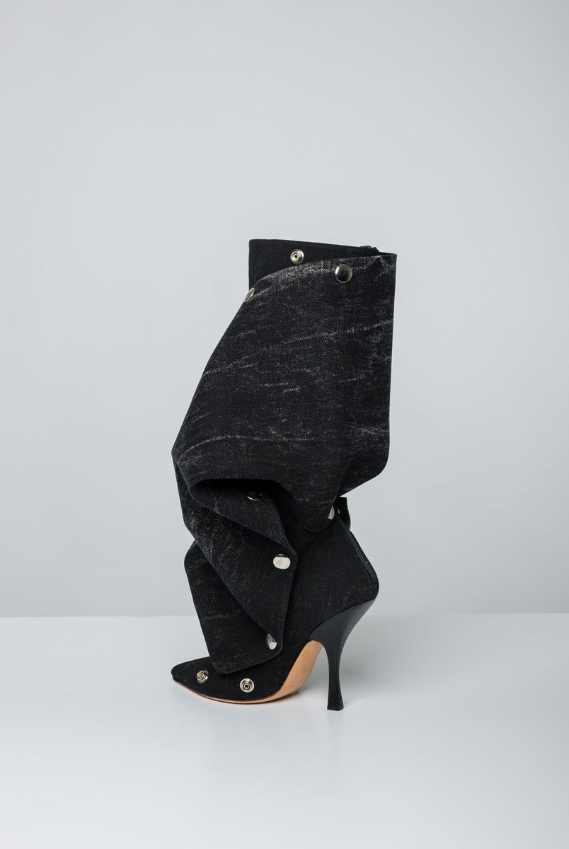 Y/Project Snap Boots in Black Vertical Whiskers – Antidote Fashion and ...